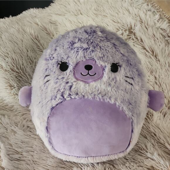 Kellytoy | Toys | Squishmallow 2 Ellen Seal Fuzzamallow Fuzzy Plush ...